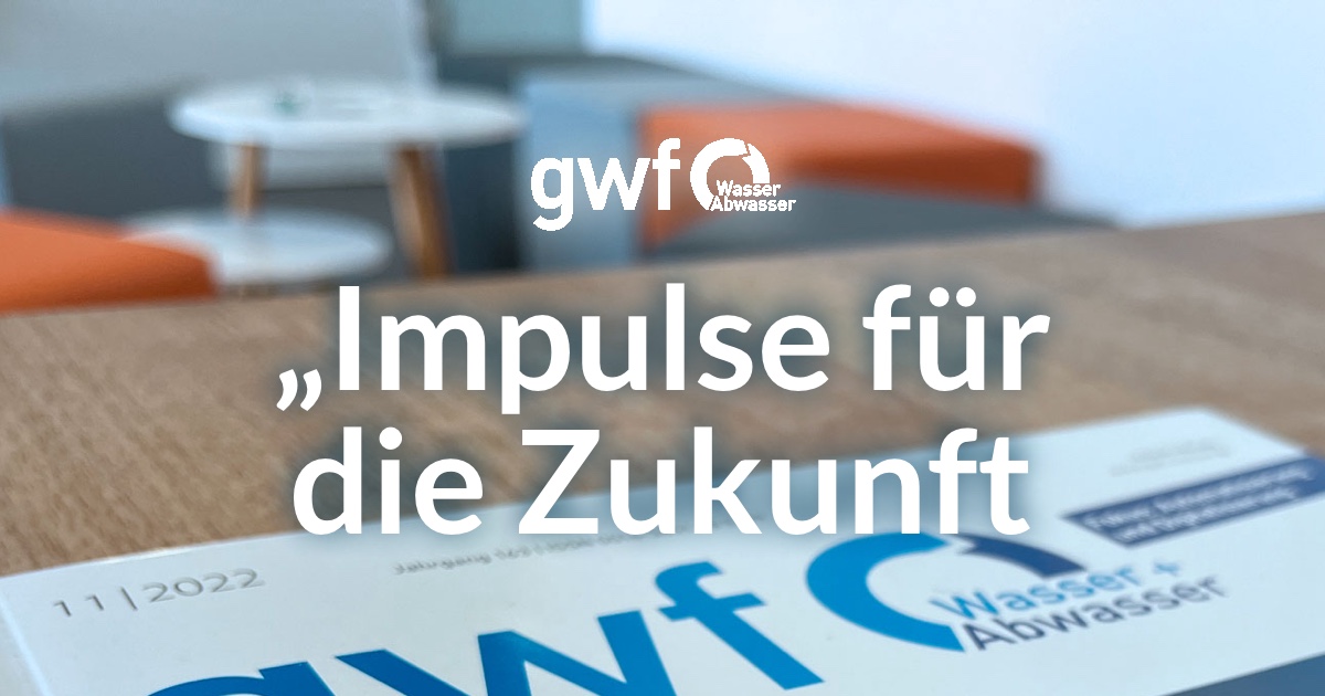 Neuer Artikel in der aktuellen gwf Wasser+Abwasser